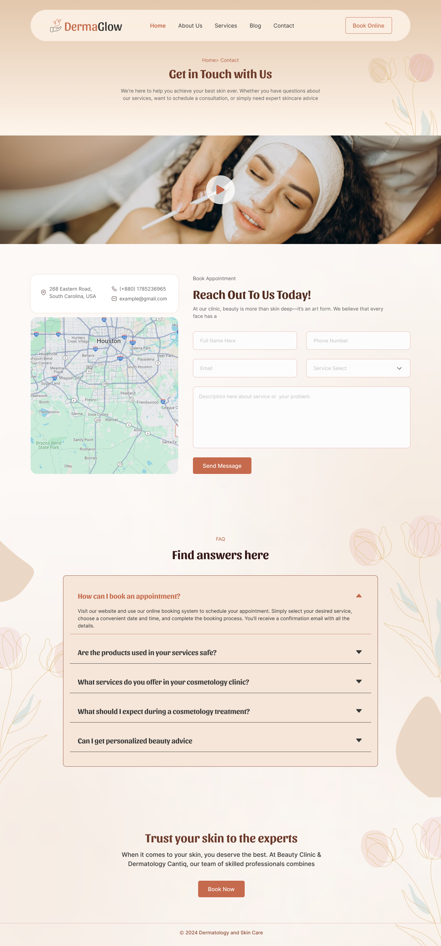 Dermatology & Skin Care Figma Template by debuggers-studio | ThemeForest
